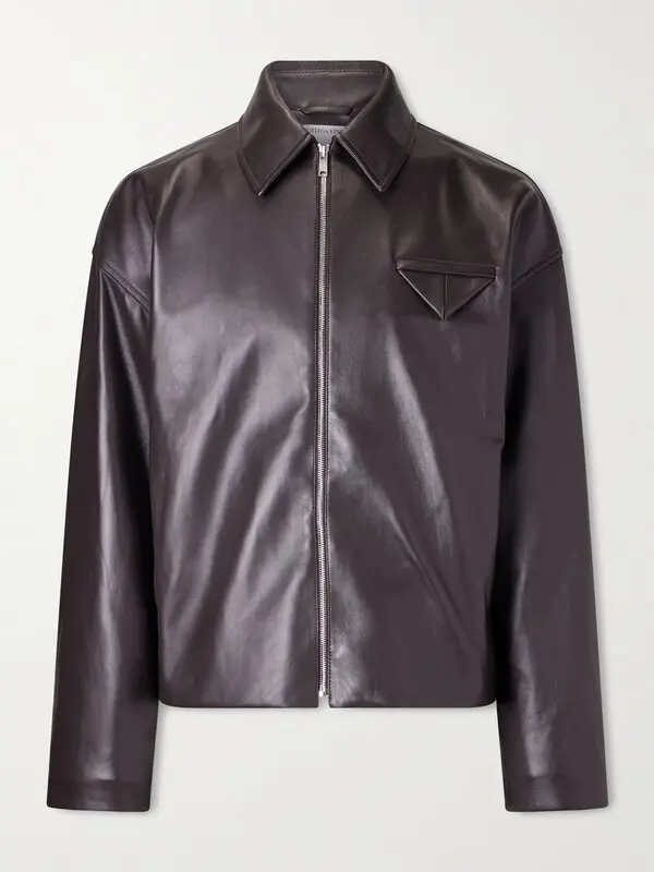 Bottega Veneta Leather Blouson Jacket