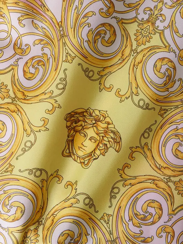 Versace Printed Silk-twill Shirt - Pink