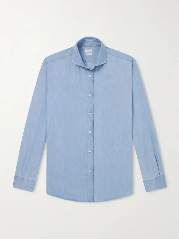 Brunello Cucinelli Denim Shirt - Blue