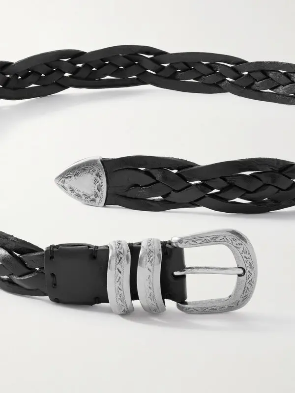 Brunello Cucinelli 3cm Woven Leather Belt