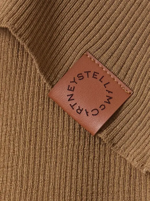 Stella McCartney Ribbed Wool Cardigan - Brown