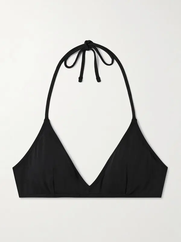NILI LOTAN Triangle Bikini Top - Black