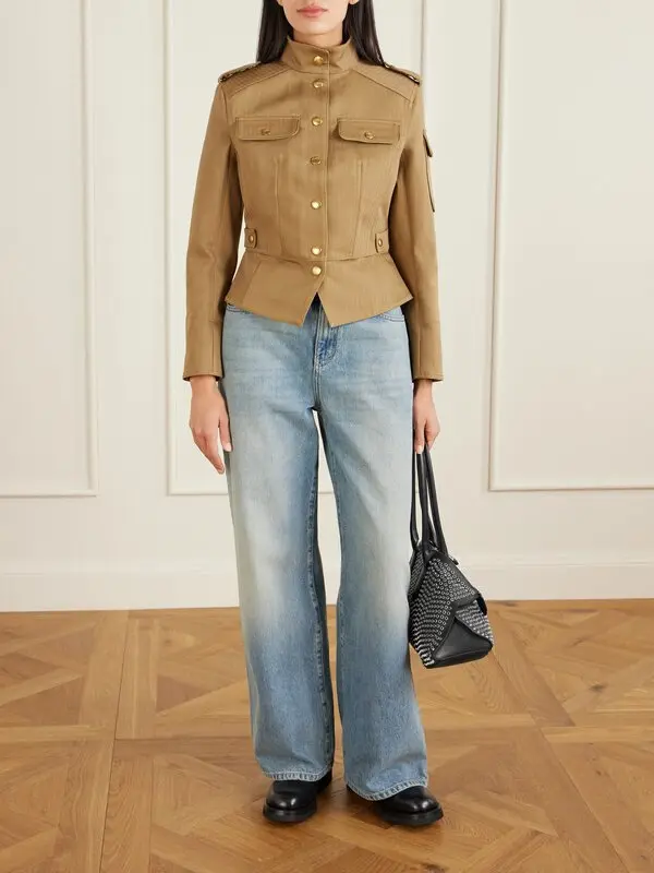 Alexander McQueen Manta Eyelet-embellished Leather Shoulder Bag