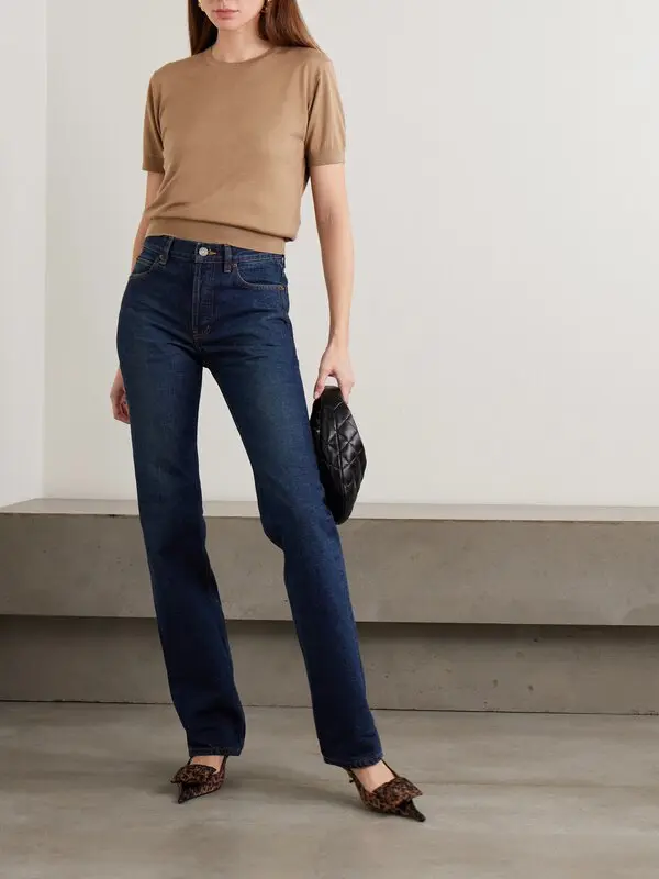 Saint Laurent Wool, Cashmere And Silk-blend Top