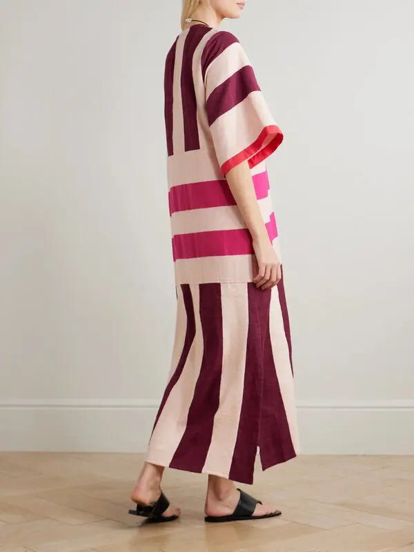 LEMLEM Edna Paneled Cotton Maxi Dress