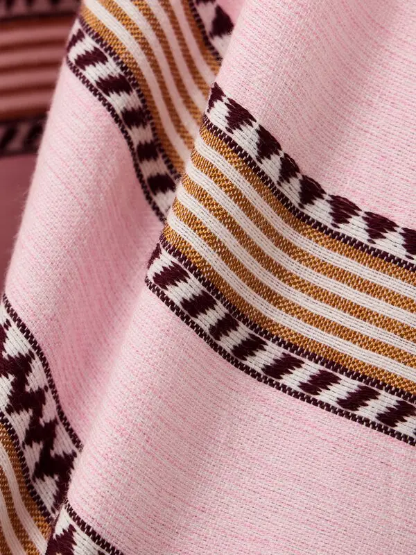LEMLEM Belkis Striped Cotton Kaftan - Pink