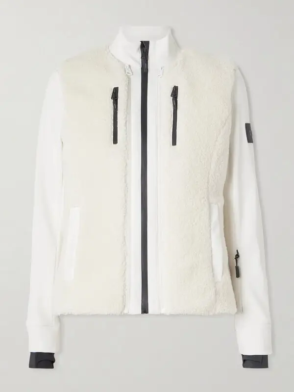 Mackage Dewi Convertible Fleece-trimmed Down Ski Jacket - Cream