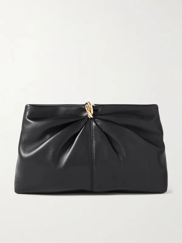 LOEFFLER RANDALL Corrine Gathered Leather Shoulder Bag