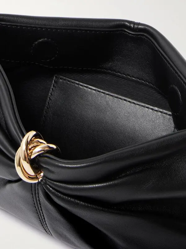 LOEFFLER RANDALL Corrine Gathered Leather Shoulder Bag