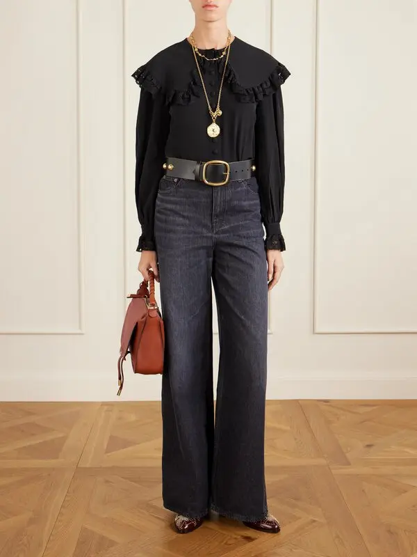 Chloé Marcie Leather Shoulder Bag - Brown