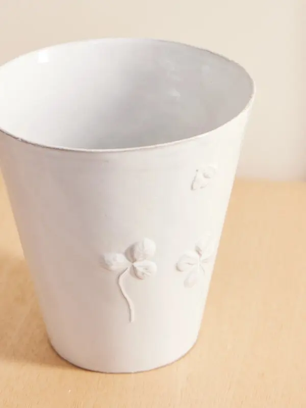 ASTIER DE VILLATTE Flower Engraved Ceramic Vase