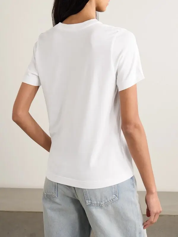 CDLP Tencel™ Lyocell And Cotton-blend T-shirt - White