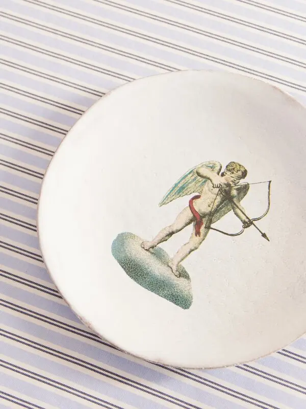ASTIER DE VILLATTE John Derian Cupid Ceramic Plate