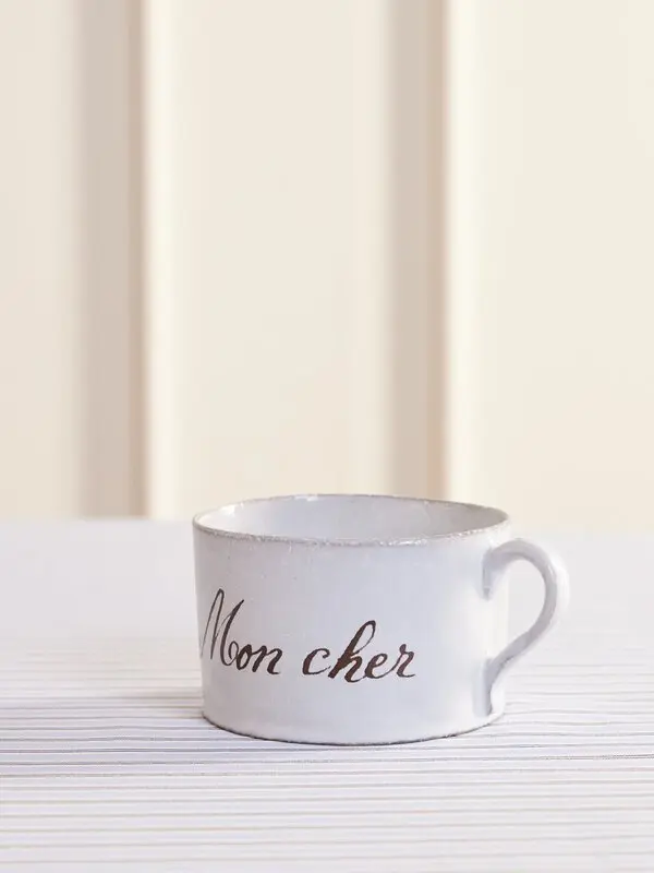 ASTIER DE VILLATTE John Derian Mon Cher Ceramic Cup - White