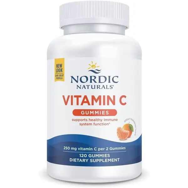 NORDIC NATURALS Vitamin C Gummies Tart Tangerine Flavor - One-color