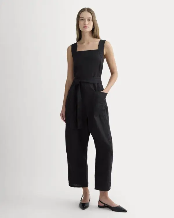 Everlane Linen Coverall - Black