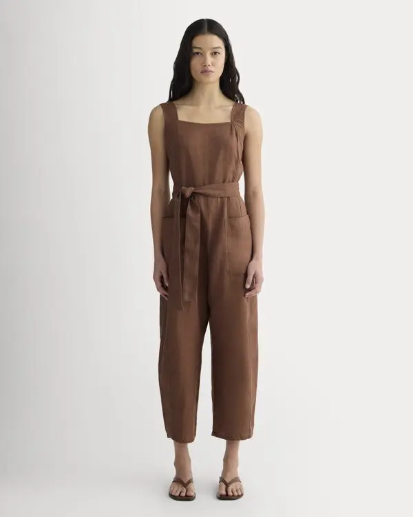 Everlane Linen Coverall - Cedarwood