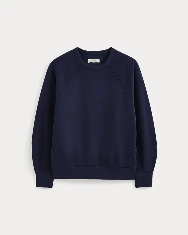 Everlane Luxe Fleece Raglan Crewneck Shirt - Navy