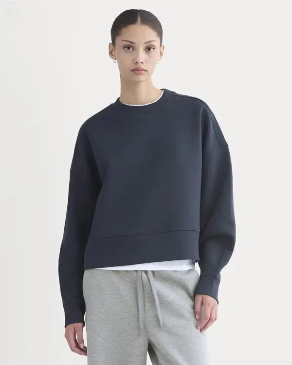 Everlane Luxe Fleece Sweatshirt - Navy