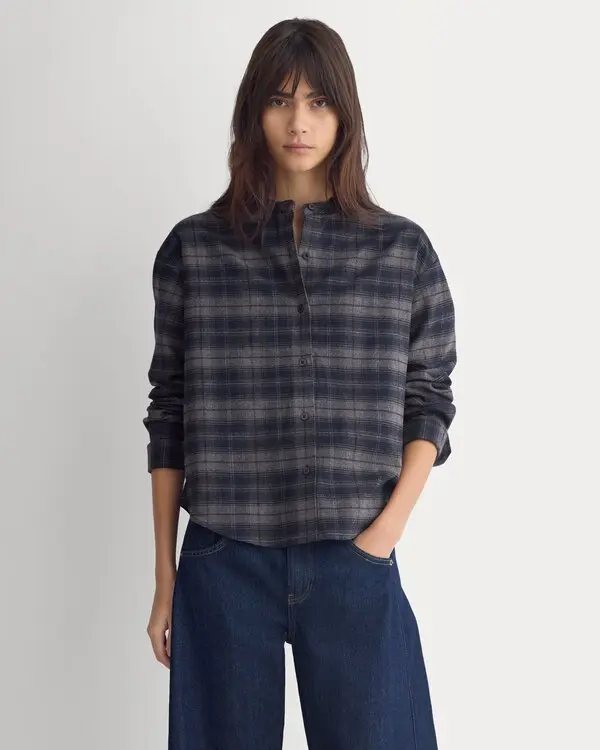 Everlane Flannel Shirt - Black/navy