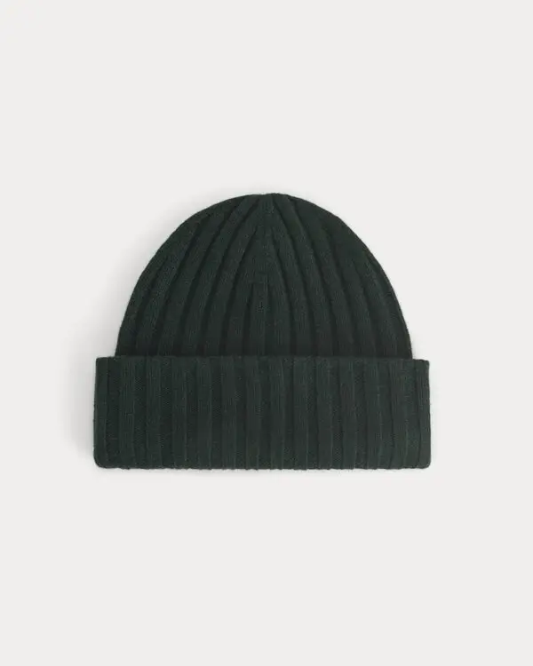 Everlane Chunky Ribbed Beanie - Heathered Dark Sea