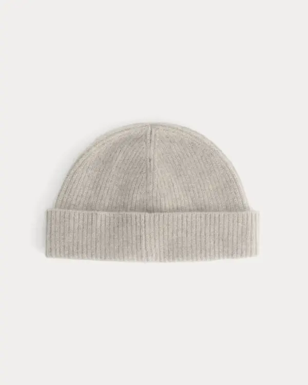 Everlane Cashmere Ribbed Beanie - Gravel