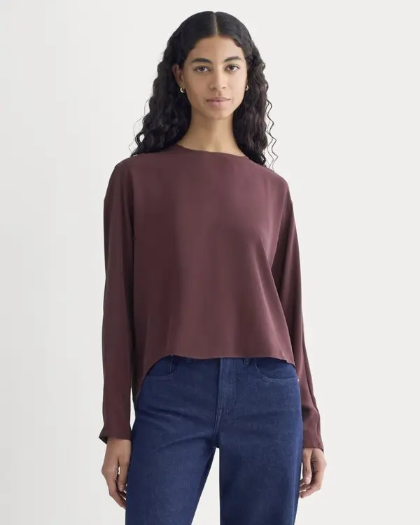 Everlane Dolman Top - Deep Plum