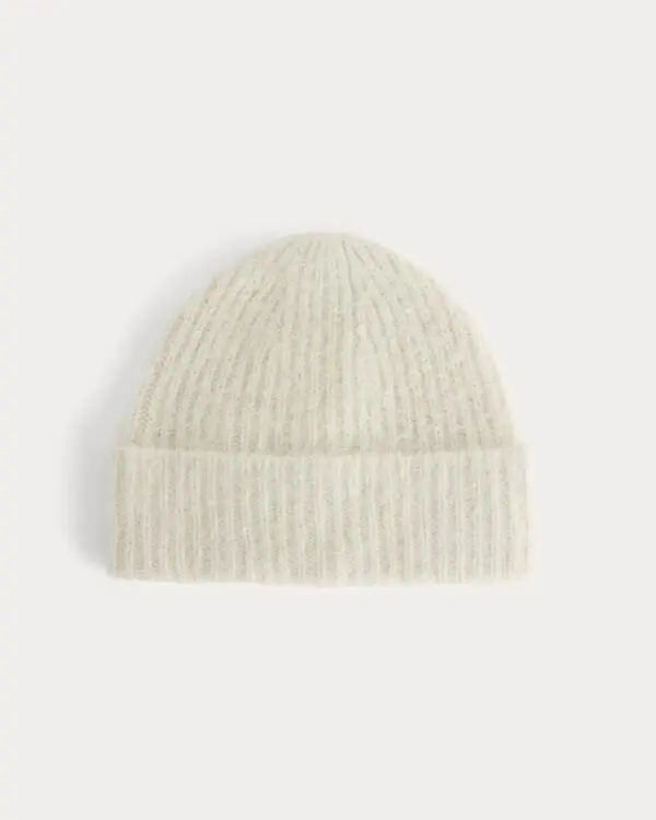 Everlane Plush Alpaca Beanie - Bone
