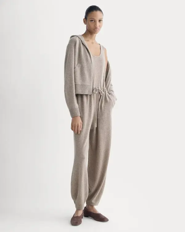 Everlane Cashmere Lounge Jumpsuit - Oatmeal