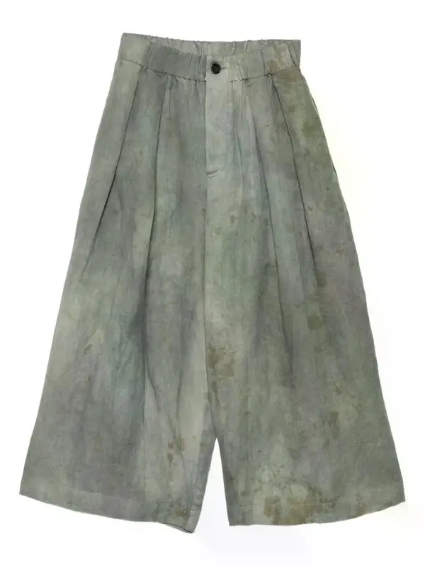 UMA WANG Pleated Flared Trousers