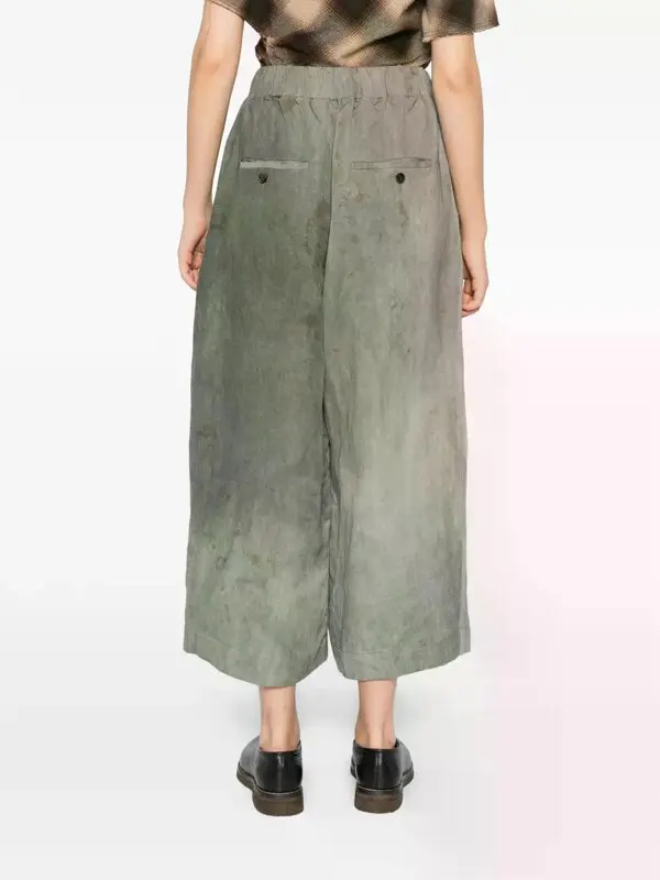 UMA WANG Pleated Flared Trousers