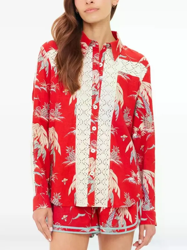 The Upside Palma Colla Printed Shirt