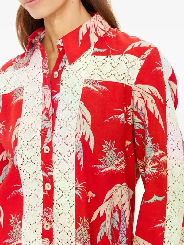 The Upside Palma Colla Printed Shirt