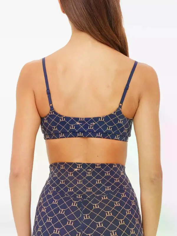 The Upside Ezra Ballet Patterned Bra - Blue