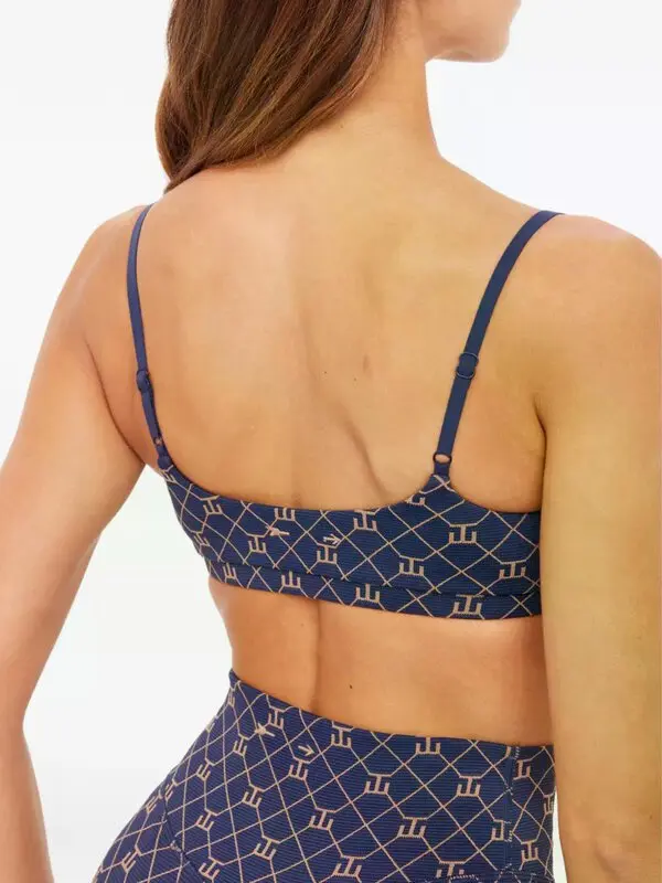 The Upside Ezra Ballet Patterned Bra - Blue
