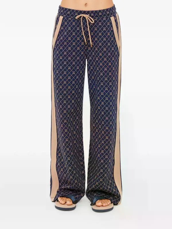 The Upside Ezra Patterned Flared Trousers