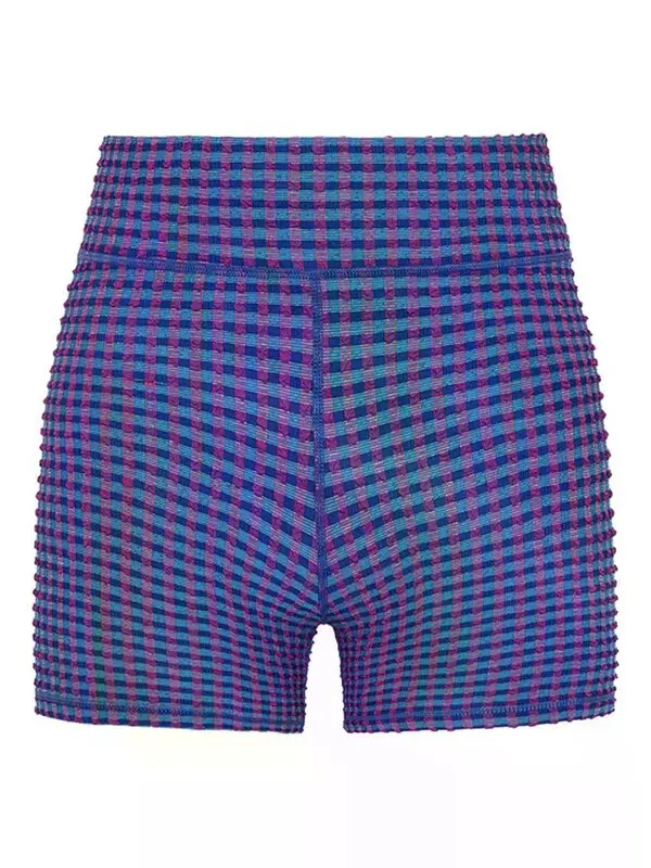The Upside Aliki 5 Checked-pattern Shorts