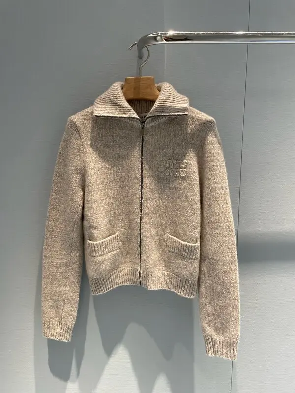 Miu Miu Zip Up Knit