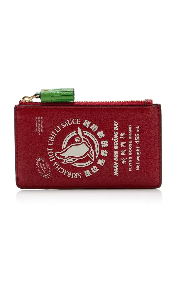 ANYA HINDMARCH Flying Goose Sriracha Zip Card Case - Red