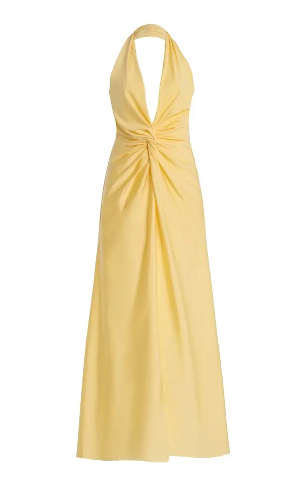 ANDRES OTALORA Mendra Maxi Halter Dress