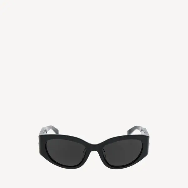Balenciaga Round Sunglasses - Black