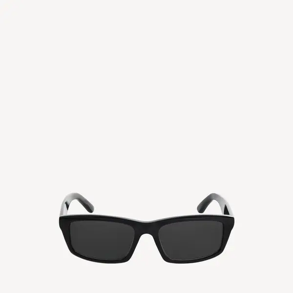 Balenciaga Soho Rectangle Af Sunglasses - Black