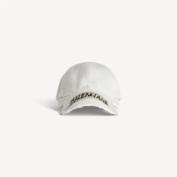 Balenciaga Masking Tape Cap - White