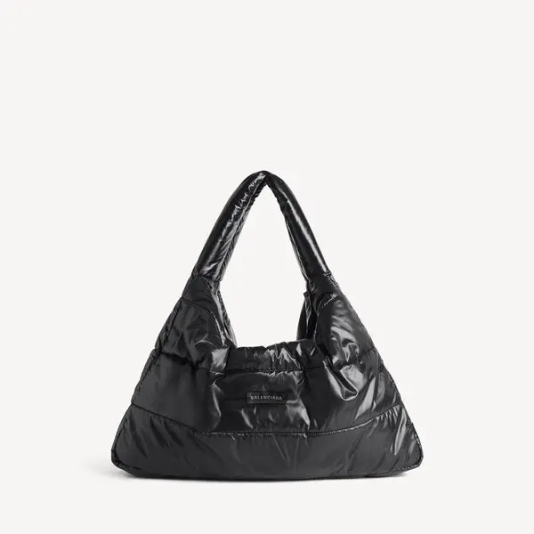 Balenciaga Puffer Hobo Bag Medium - Black