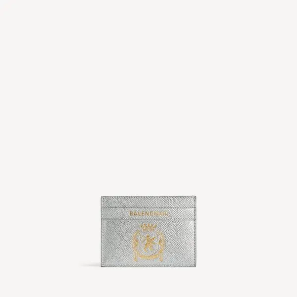 Balenciaga Passport Card Holder - Silver