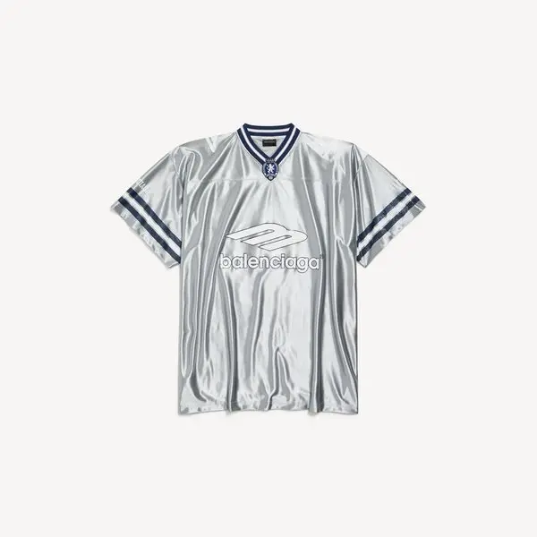 Balenciaga 3b Football V-neck T-shirt - Grey