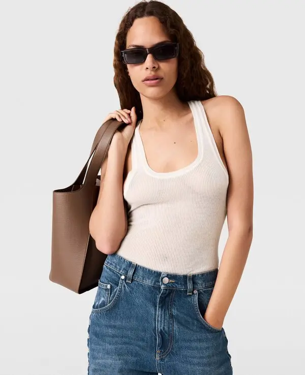 Stella McCartney Logo Studded Tote