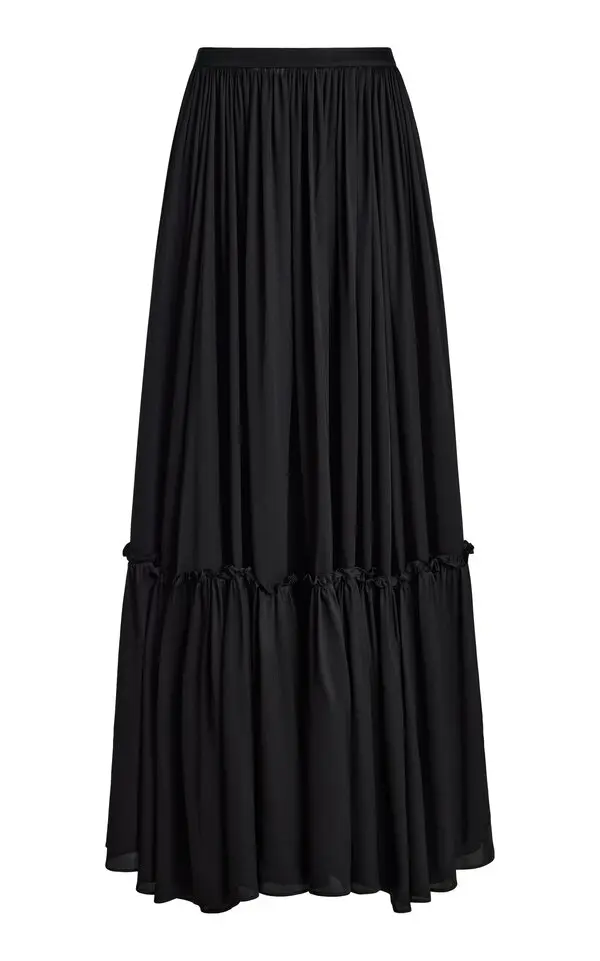 Françoise Jade Maxi Skirt - Black