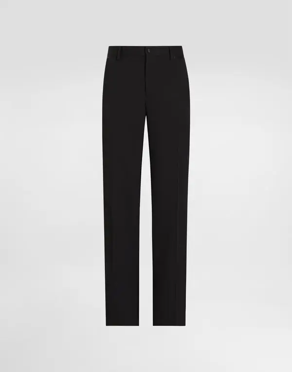 Dolce & Gabbana Technical Gabardine Tuxedo Pants