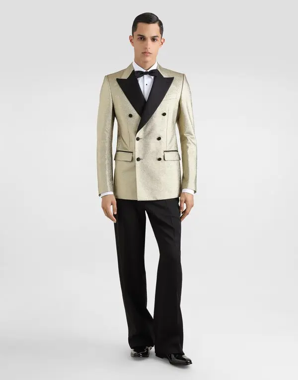 Dolce & Gabbana Technical Gabardine Tuxedo Pants